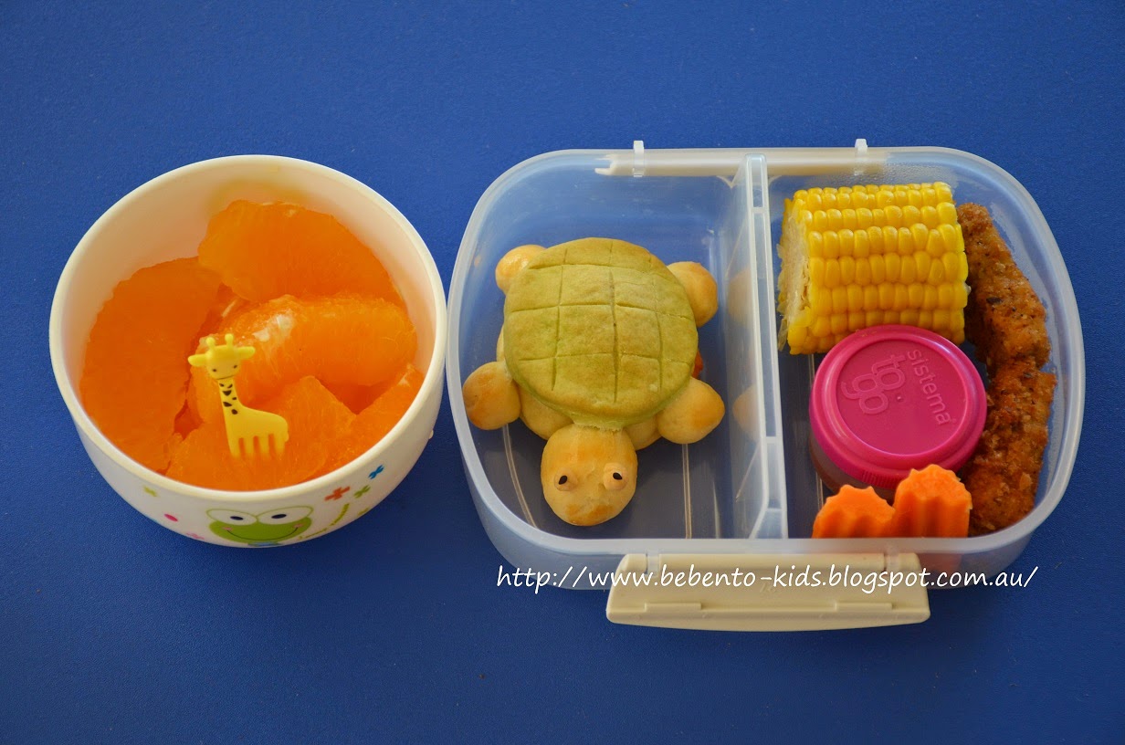 Bebento - Kids: Pizza Flavoured Turtle Buns Bento
