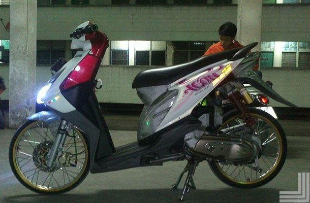 Modif Honda Beat Standar - modifikasi motor beat