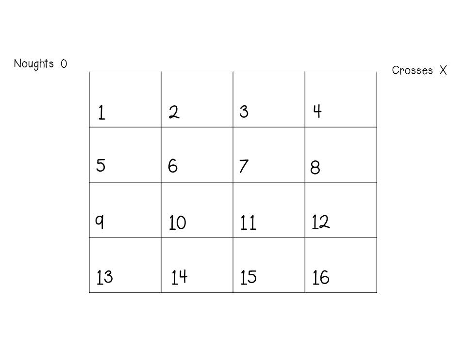 Early Years Fun: Noughts and Crosses with a twist