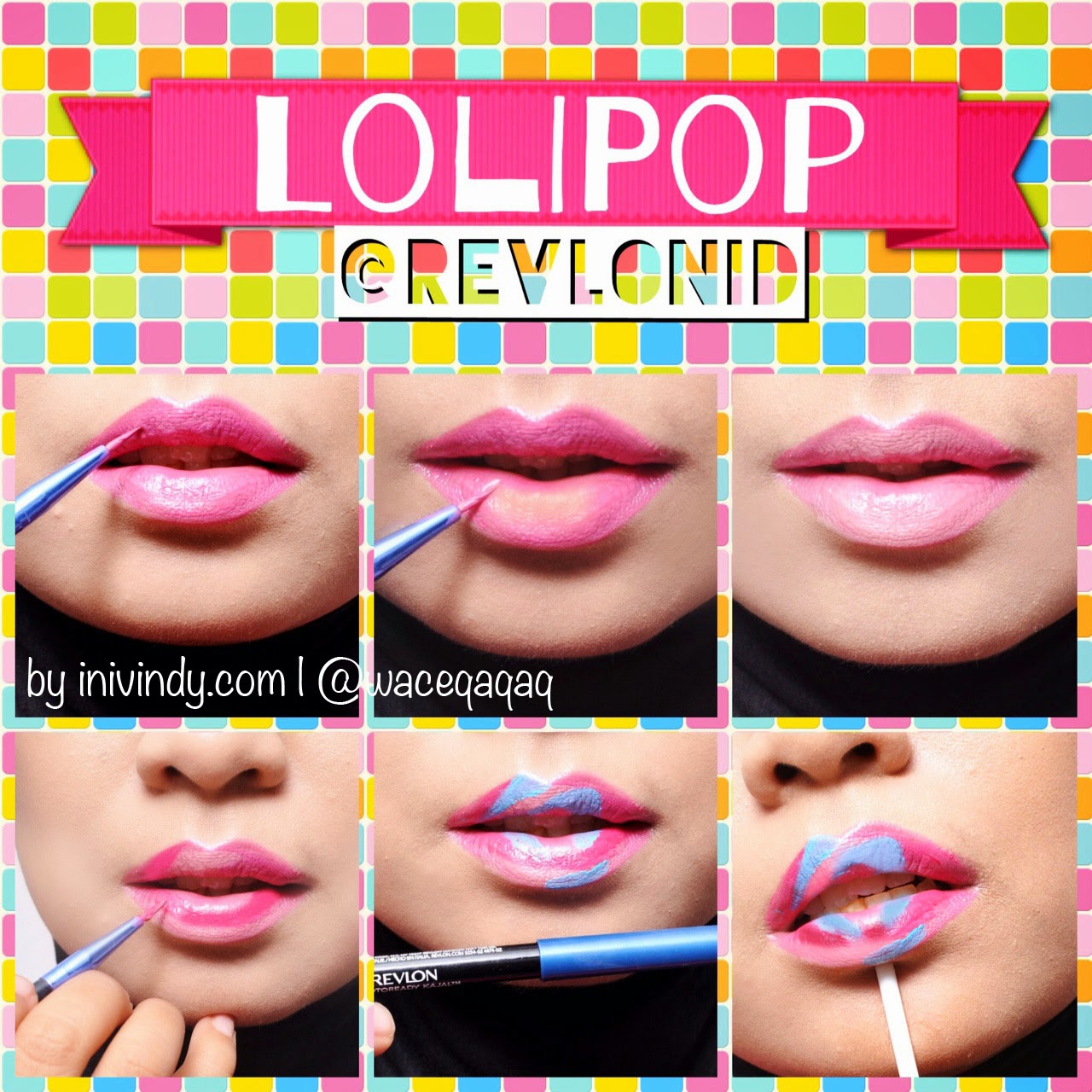 Ini Vindy Yang Ajaib: Lip Art : Lolipop and The Eye