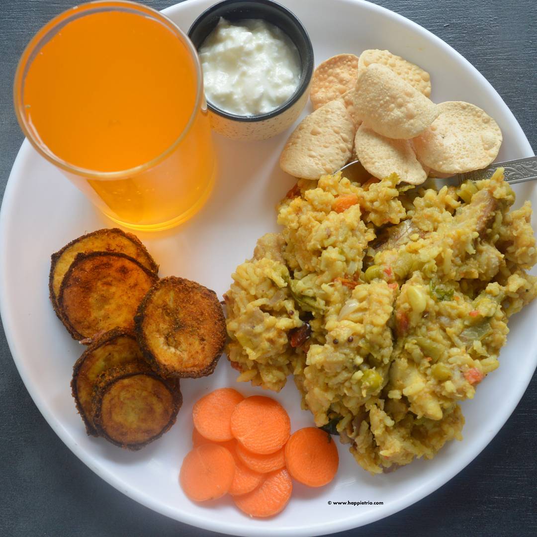 Kootanchoru Recipe | Rice with lentils and Mixed Vegetables - Cook with ...