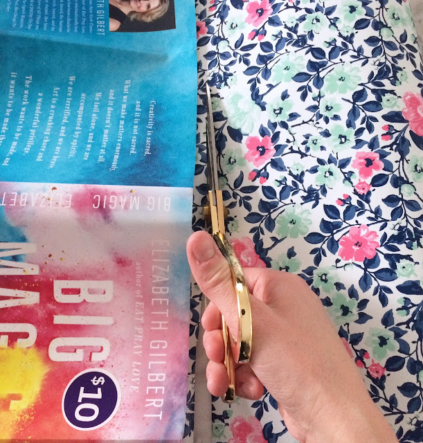 DIY Wrapping Paper Book Cover - Harlow & Thistle