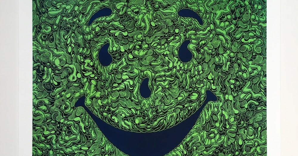 INSIDE THE ROCK POSTER FRAME BLOG: Mark Dean Veca OH YEAH Print Release