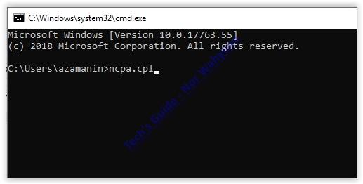 Ncpa.cpl Command
