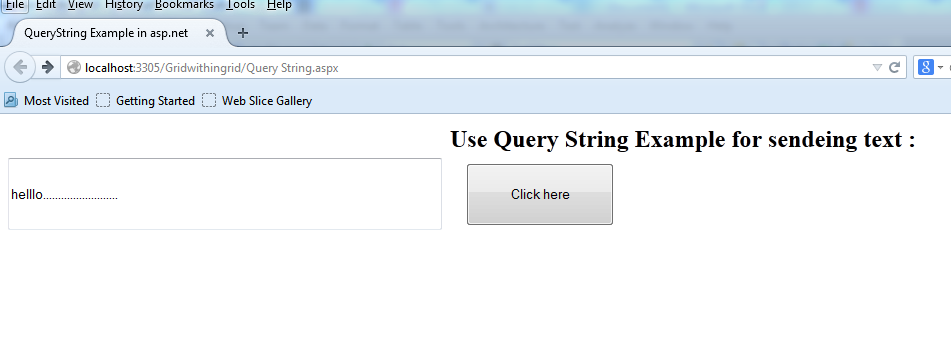 How To Use Query String In