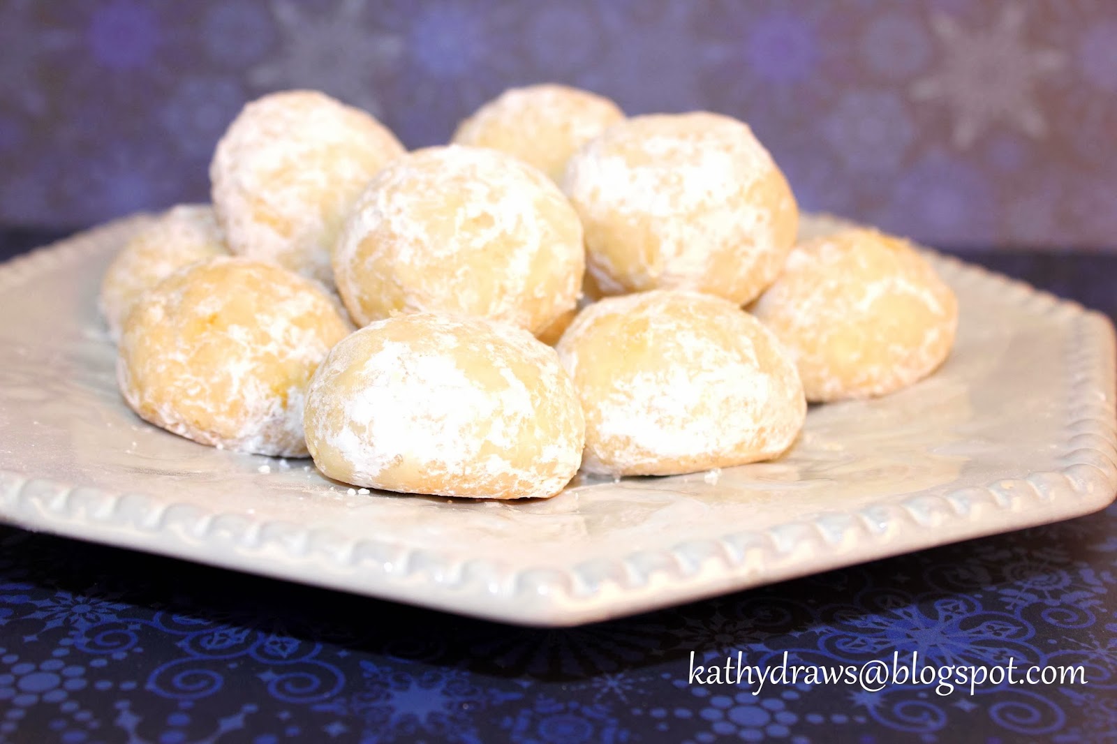 Kathy Draws: First Snow Cookies & Card