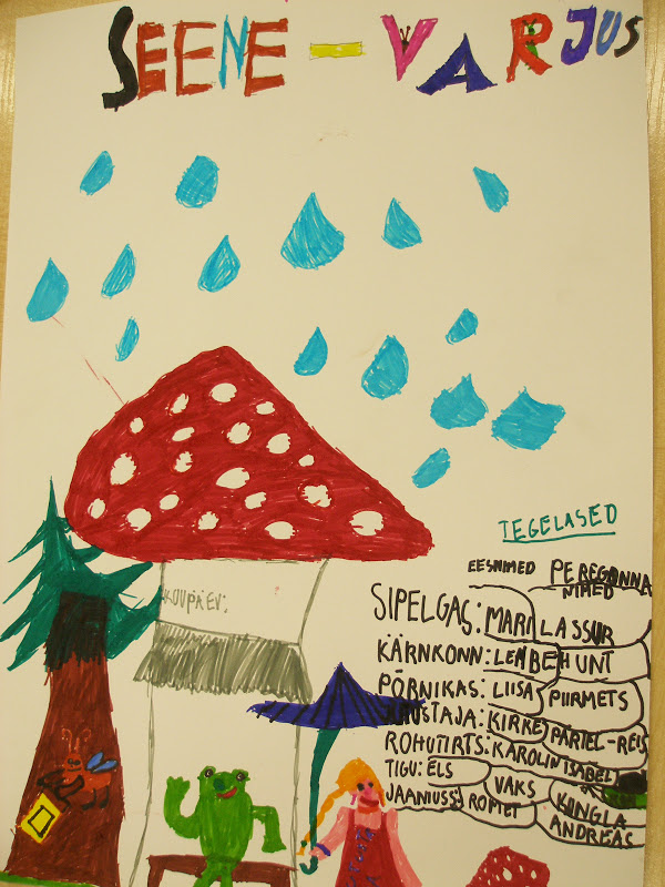 Teatriprojekt "Seene varjus" | JWG V A KLASSI AJAVEEB