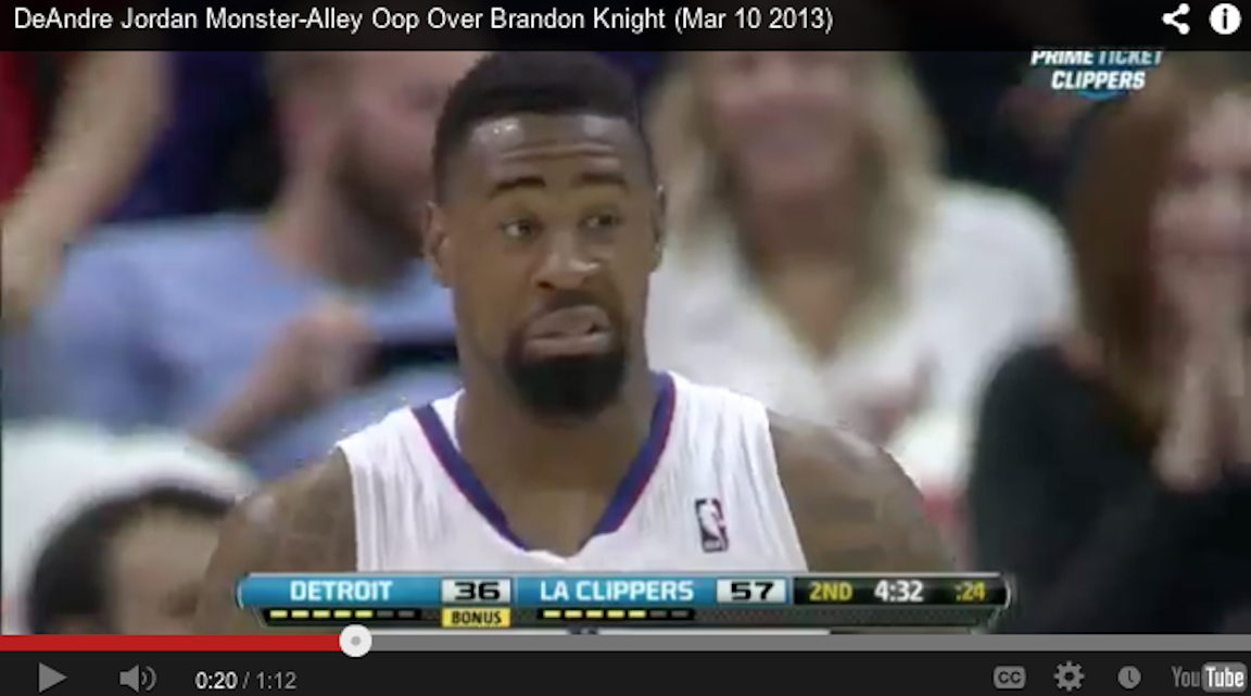 Deandre Jordan Dunk On Brandon Knight Wallpaper