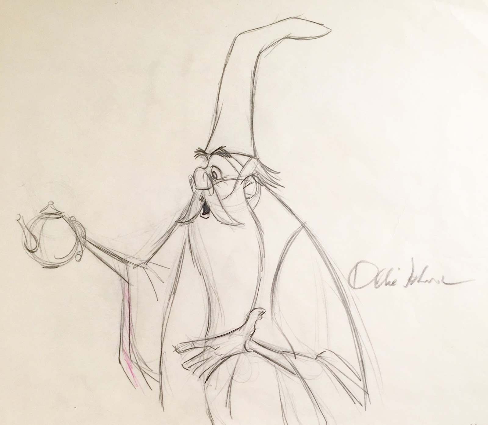 Animation Collection: Original Production Animation Drawing of Merlin ...