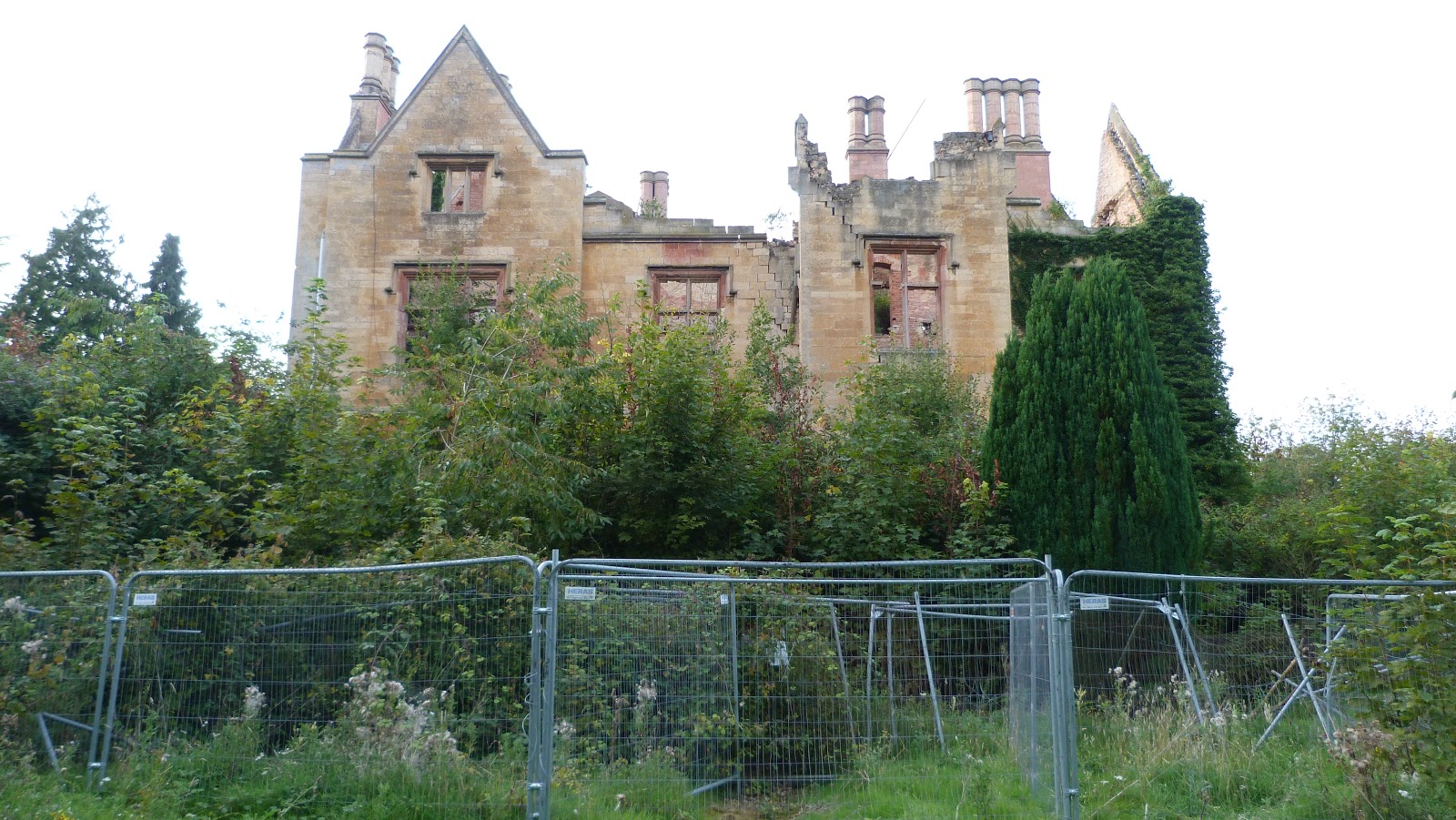 Nocton in Lincolnshire: Nocton Hall - inside out