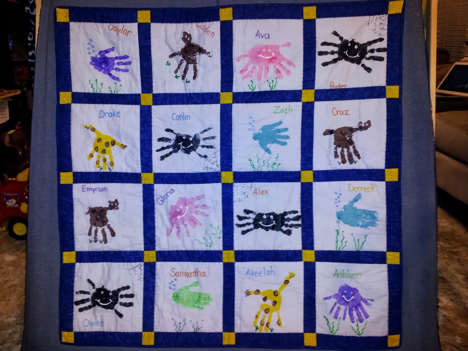 The Craft Lifters: Preschool Handprint Quilt