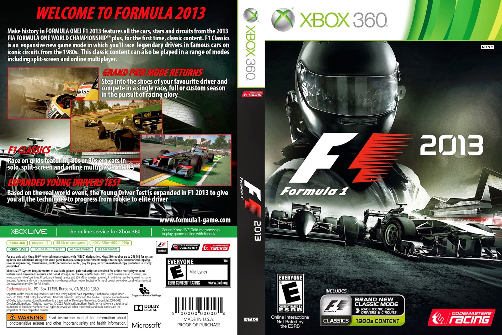 F1 2013 Xbox 360