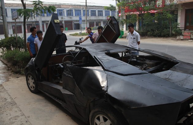 Chinese farmer builds Lamborghini from scrap metal | SANCTE PATER