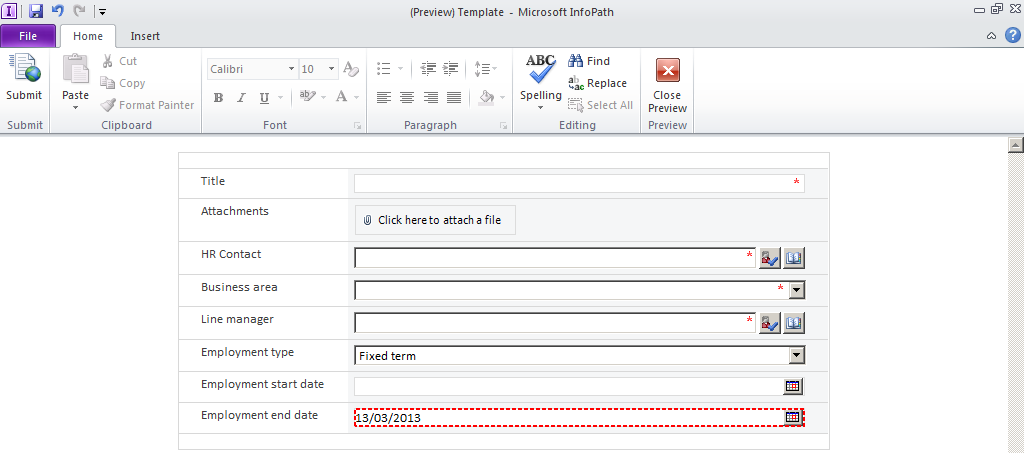 Matt's SharePoint Blog: Conditional Validation Rules - InfoPath 2010