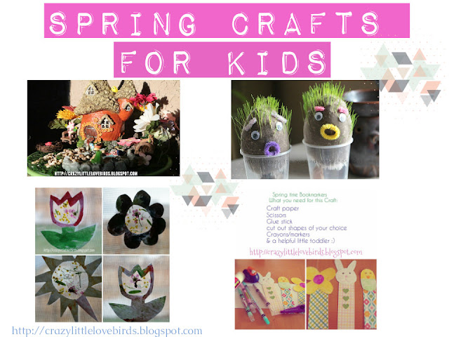 Spring crafts for kids.