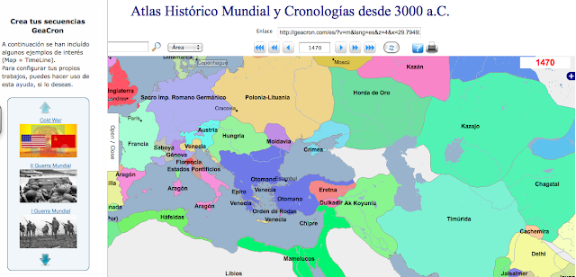 Història en present: Mapes amb línies de temps