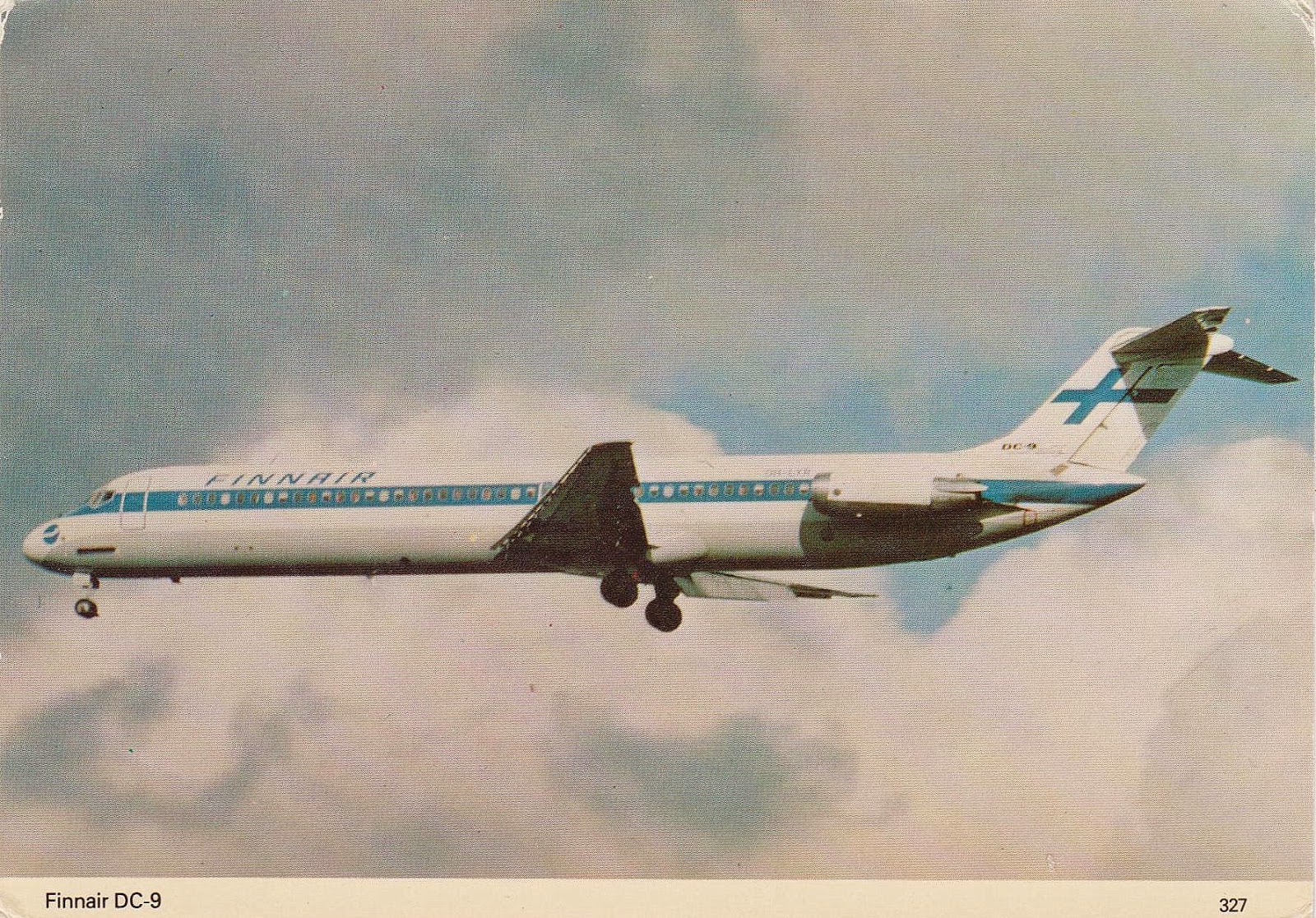 The traveler's drawer: FINNAIR. DC-9 aircraft