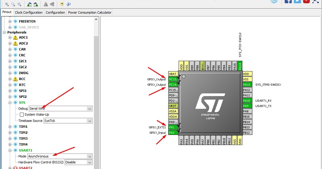 STM32F103C8T6, #2 DIGITAL GPIO