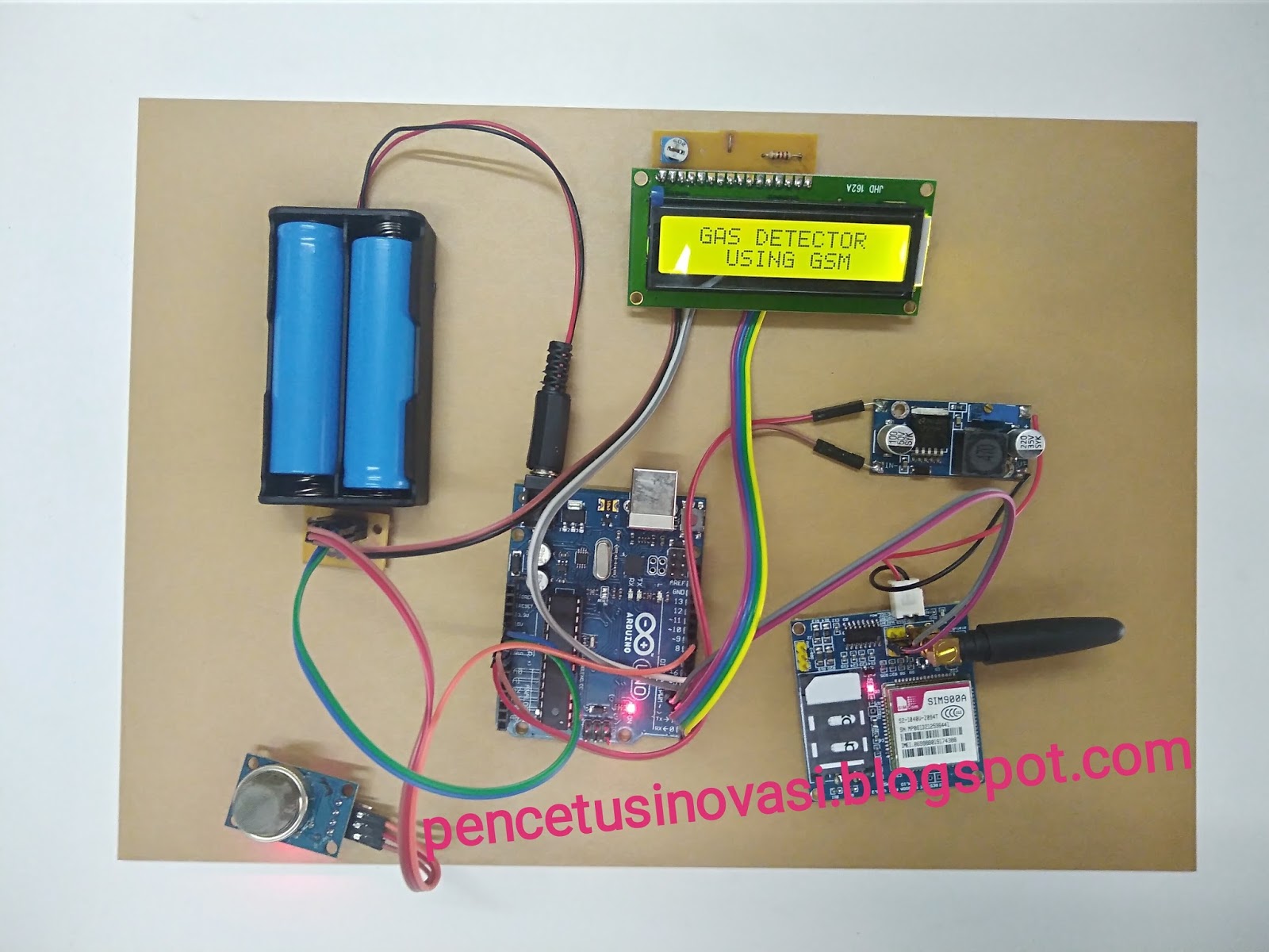 Projek Elektronik: GAS Detector With SMS Information System