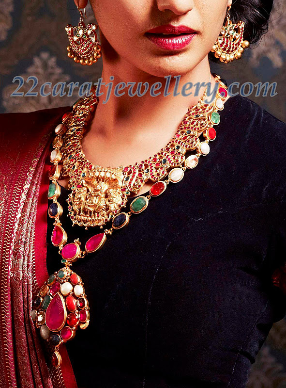 Ravishing Gold Antique Naga Set - Jewellery Designs
