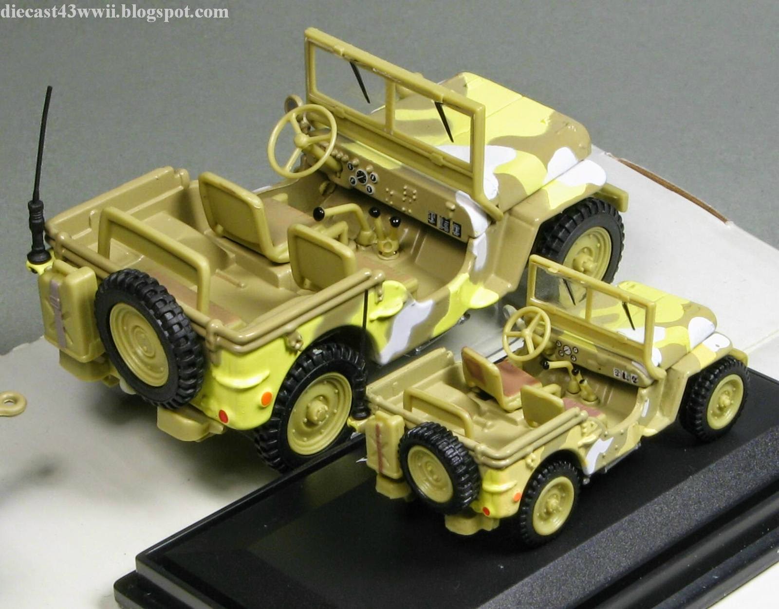 Military scale models: Jeep CJ-2A. Schuco Junior Line