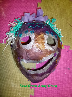 Save Green Being Green: Try It Tuesday: Paper Mache Monster or Alien Masks