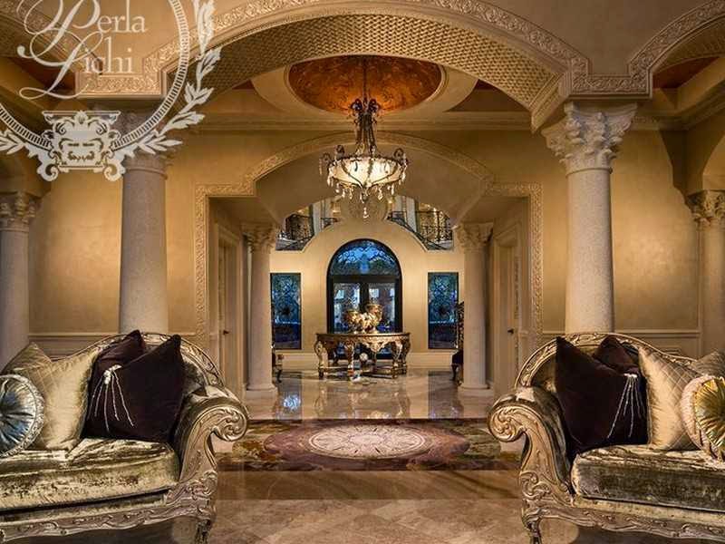 A Dramatic Opulent Residence with Magnificent Custom Ceilings and ...