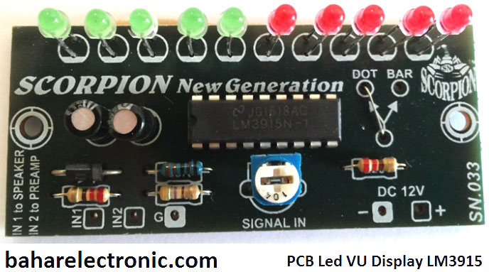 Skema 10 Led VU Display IC LM3915