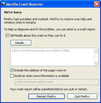 Mengatasi "Mozilla Crash Reporter" pada Browser Firefox - ngeBacrit.COM