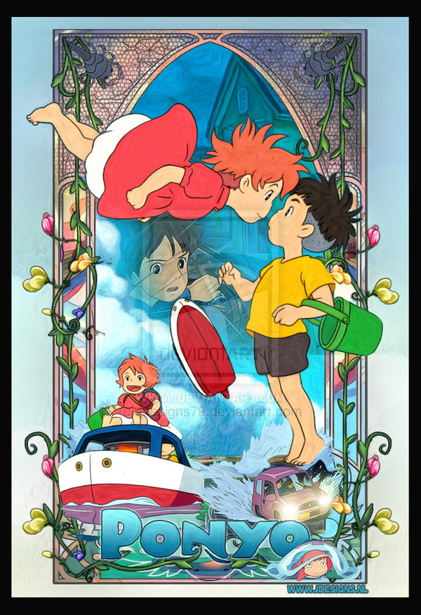 The Geeky Nerfherder: Movie Poster Art: Ponyo (2008)