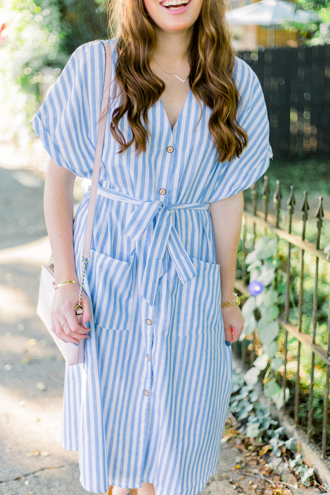 Blue + White Striped Dress... Before Summer Ends! | Southern Belle in ...