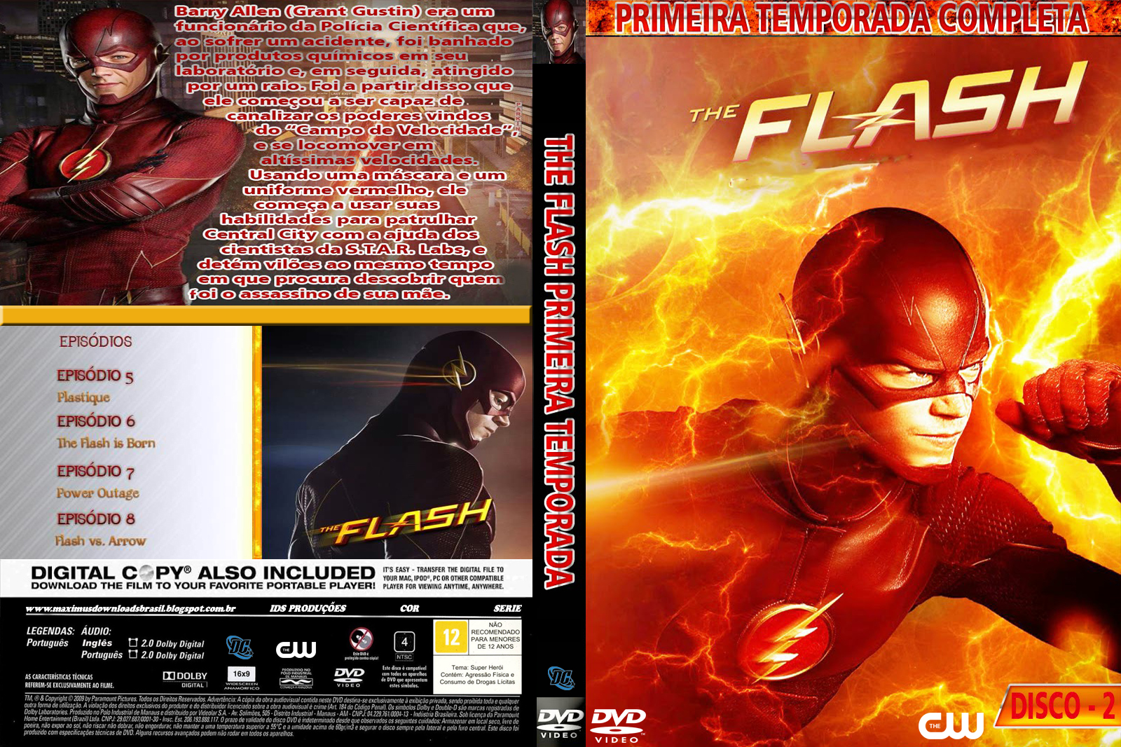 Maximus Downloads Brasil: Capa The Flash Primeira Temporada 6 Discos