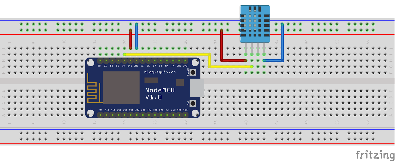 NodeMcu to DHT Interface in Blynk app| On IOT Platform - Mechatronics LAB- Internet Of Things