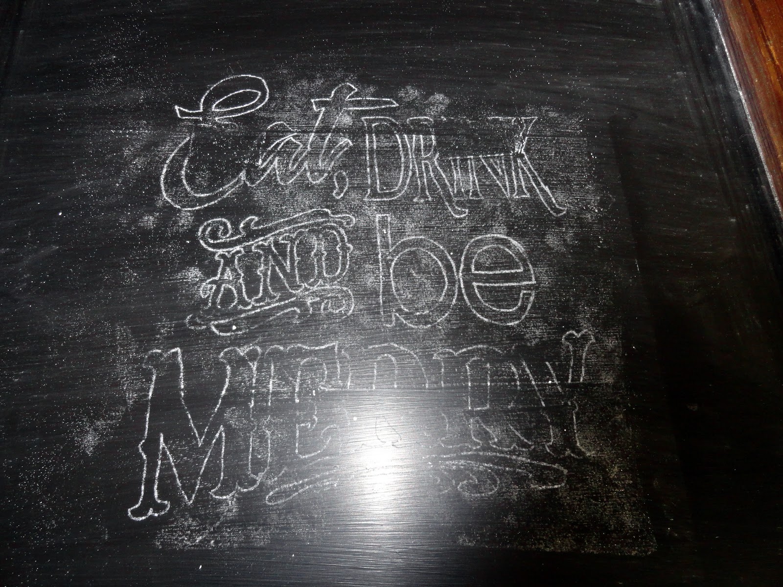 Easy chalkboard typography art tutorial