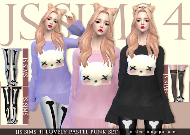 [JS SIMS 4] Lovely Pastel Punk Set－JS SIMS｜痞客邦