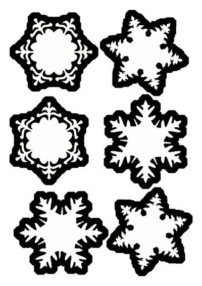 Printable Snowflake Labels