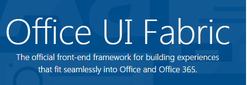 Murugesa Pandian: Office UI Fabric for SharePoint and O365