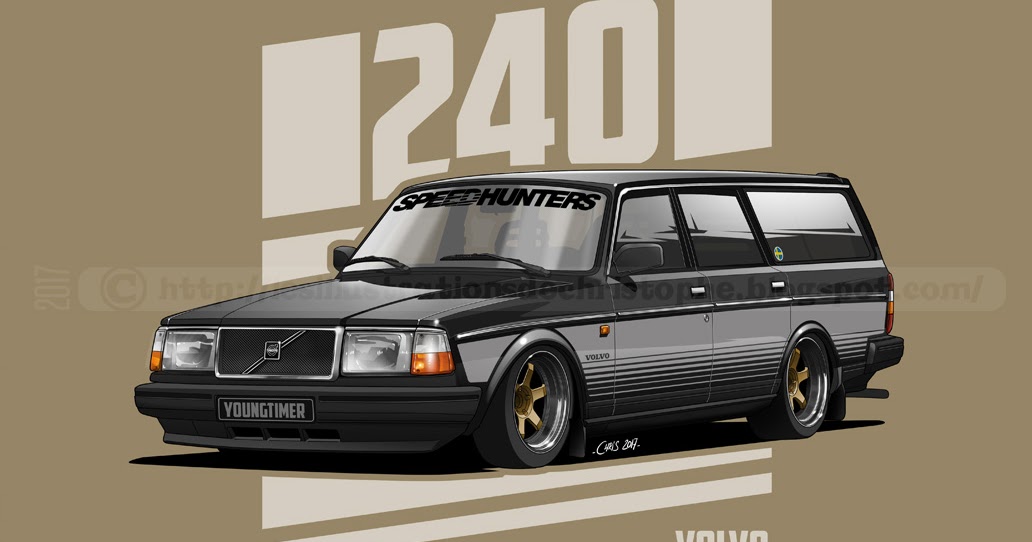 Les illustrations de christophe: Volvo 240.