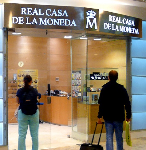 Monete e francobolli a Madrid