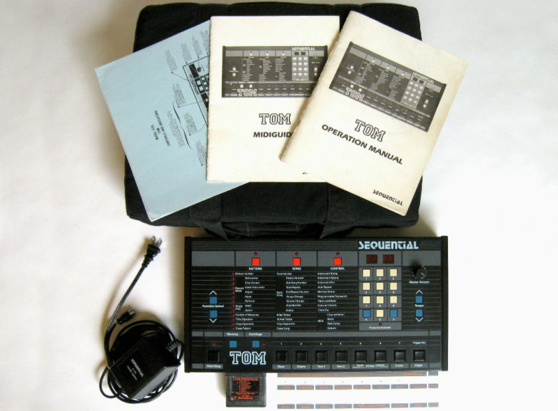 MATRIXSYNTH: Sequential Circuits TOM Drum Machine with Data Cartridge SN 01024