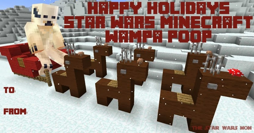 Star Wars Holidays - Minecraft Wampa Poop Tag - Free Printable - The ...