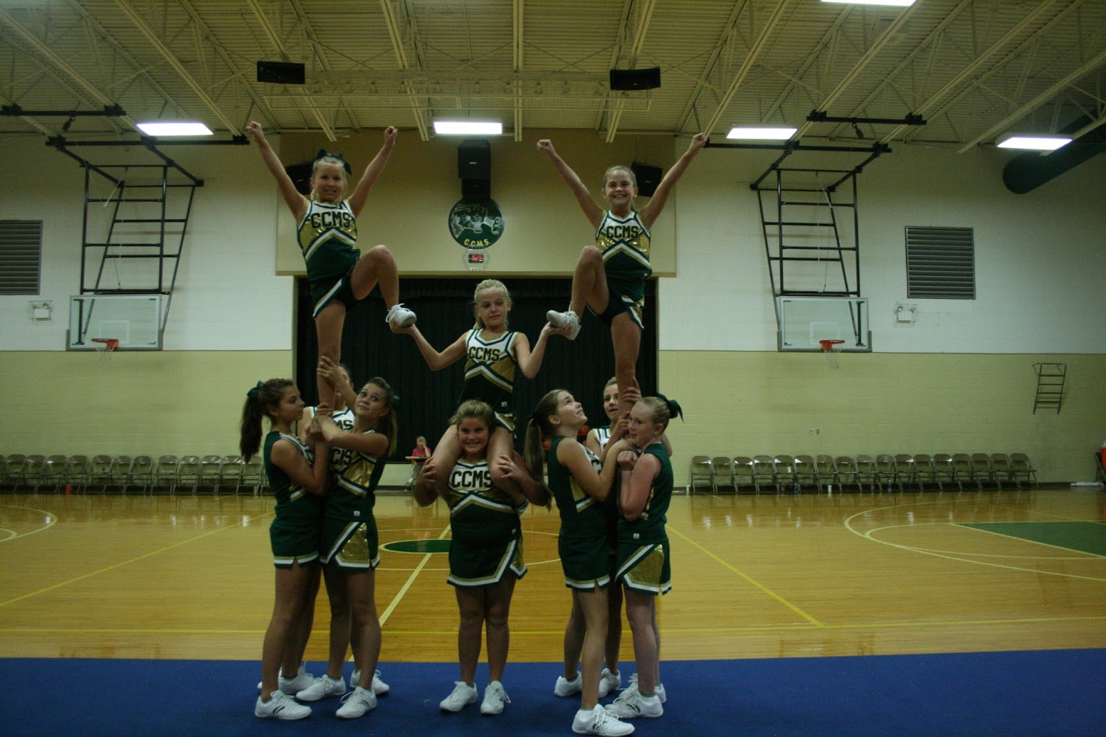 A Look Inside CCMS: CCMS CHEERLEADERS CHEER ON THE LADY PANTHERS