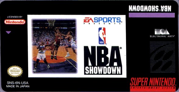 Super Nintendo Labels: NBA Showdown