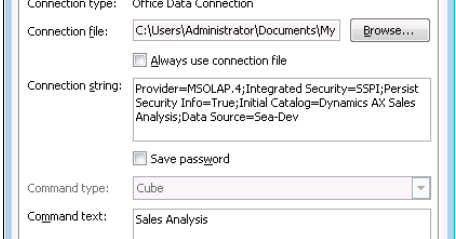 Microsoft Dynamics AX/365: Create an ODC File