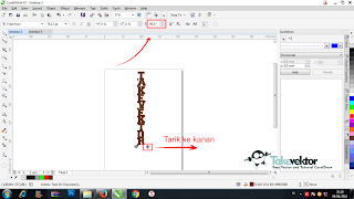 Cara Membuat Vertical text dengan Coreldraw ~ TakeVektor | Tutorial and ...