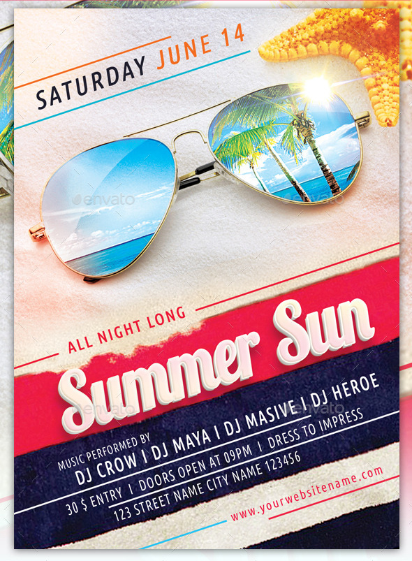 11 Amazing Summer Flyers Templates - graphicbattle