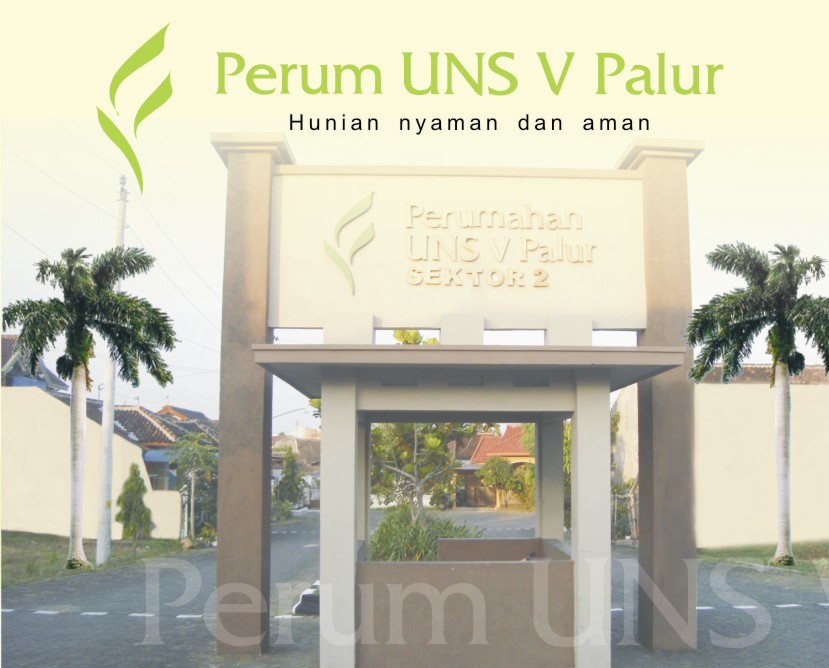 PERUM UNS V PALUR: gerbang perumahan UNS V palur