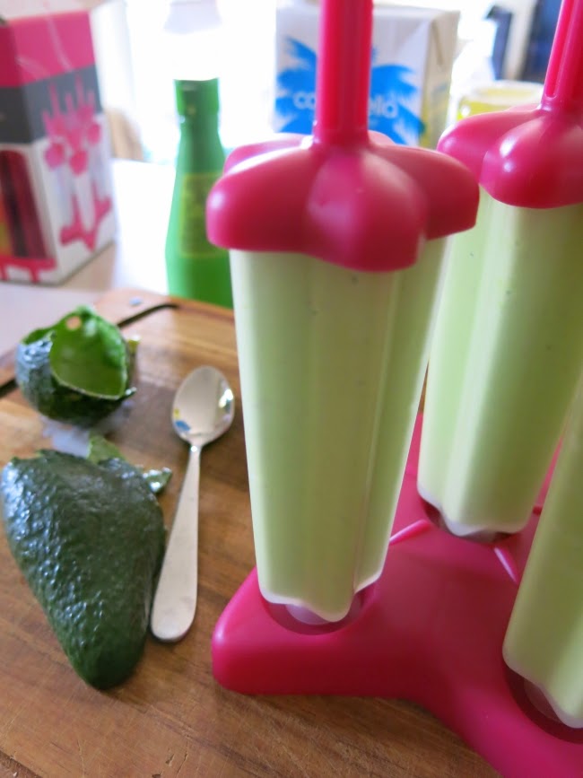 SERENDIPITY AND KATE: ALLIGATOR PEAR AND COCONUT POPSICLES
