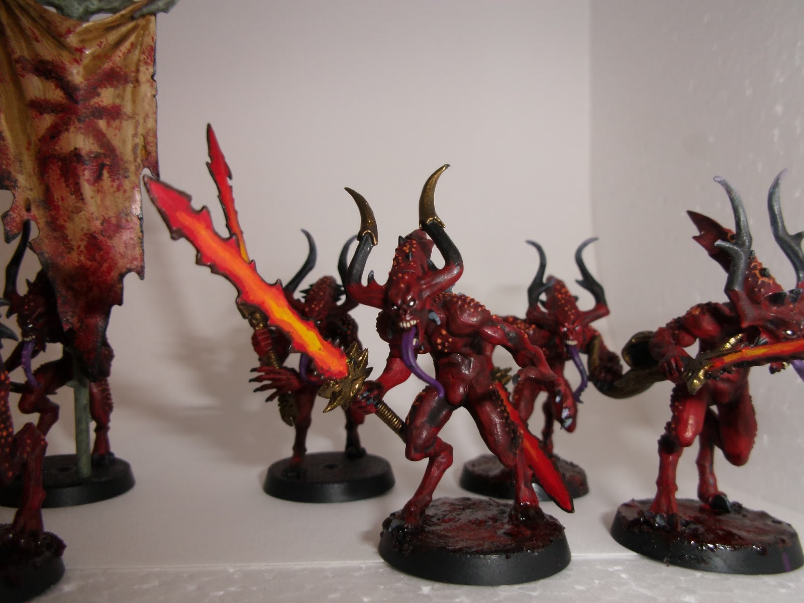 The Mad Mek's Workshop : Finished Painting Bloodletters of Khorne
