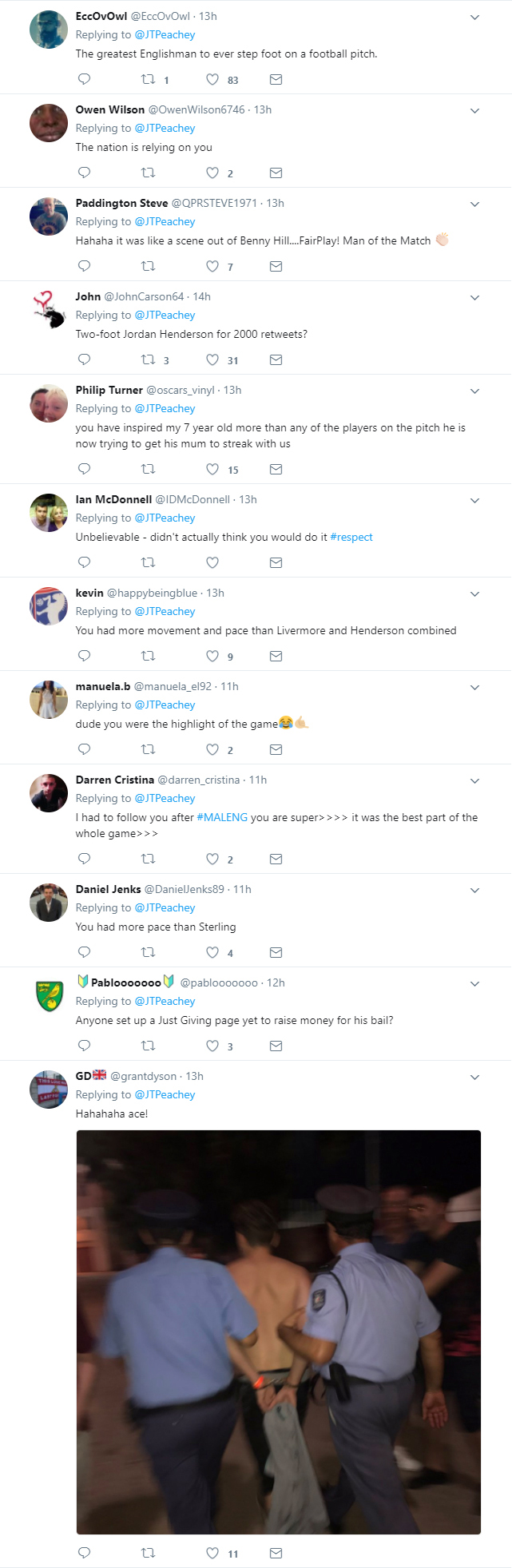 England fan launches pitch invasion vs Malta after getting 400 retweets ...